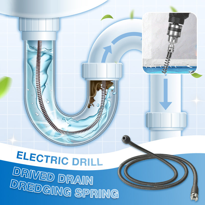 Electric Drill- Drived Drain Dredging Spring – rainboop